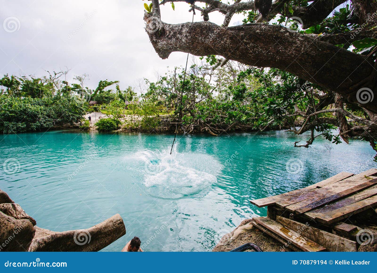 Rope swing stock photo. Image of crystal, pool, travel - 70879194