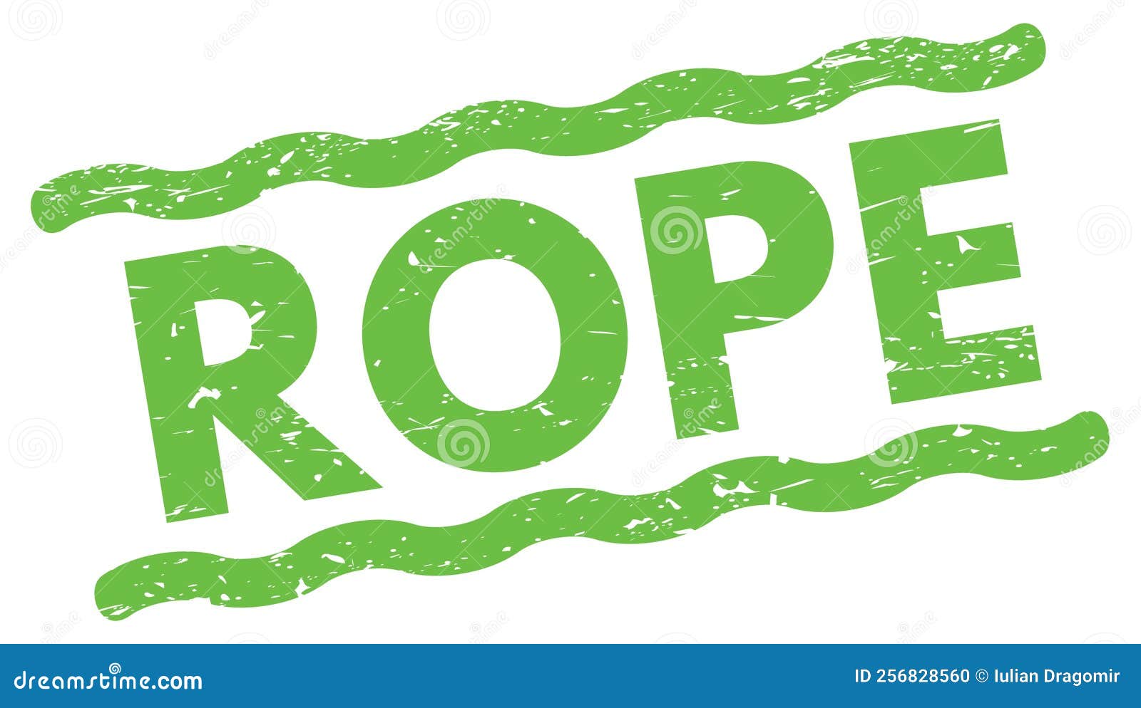 ROPE Text on Green Lines Stamp Sign Stock Illustration - Illustration ...