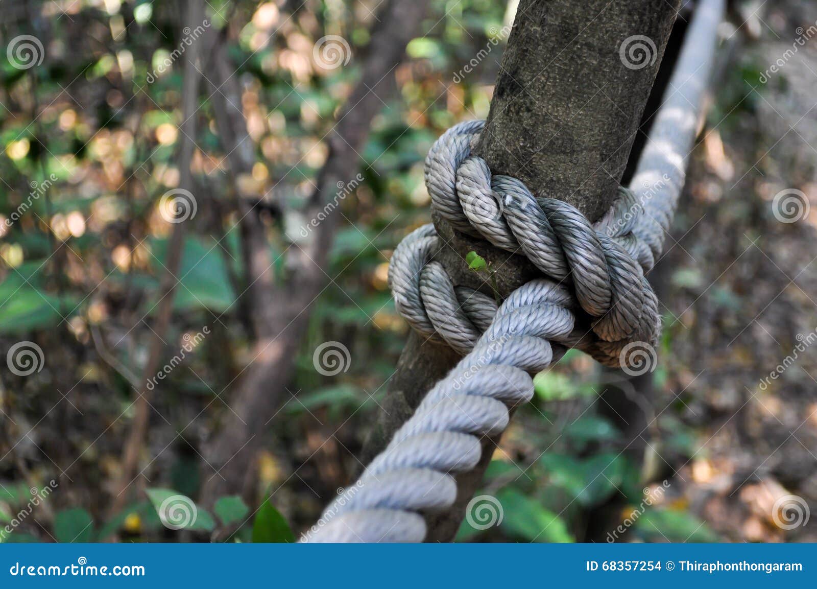 Rope stock photo. Image of retro, post, grass, rough - 68357254