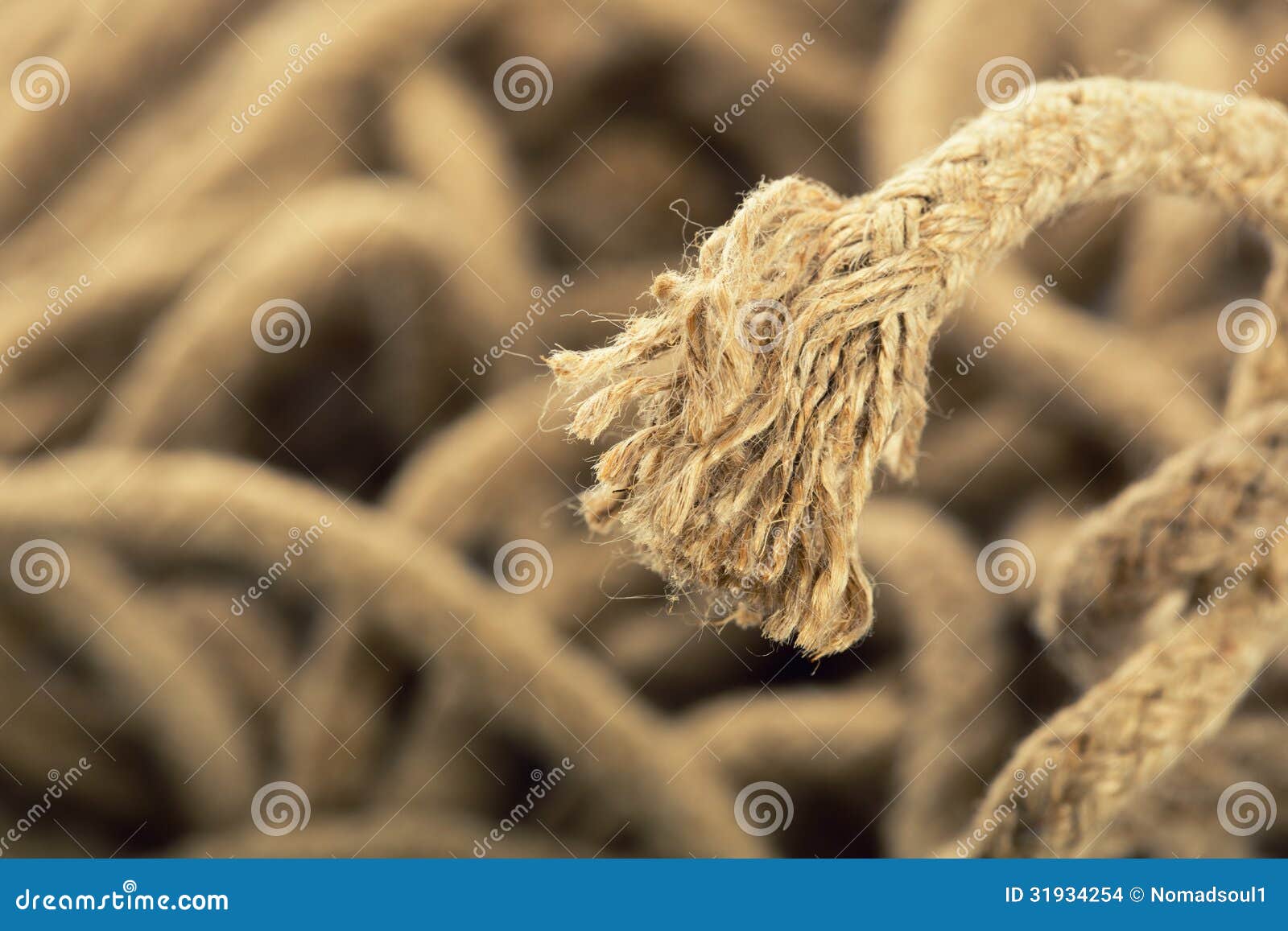 Rope tip stock photo. Image of strong, tighten, closeup - 31934254