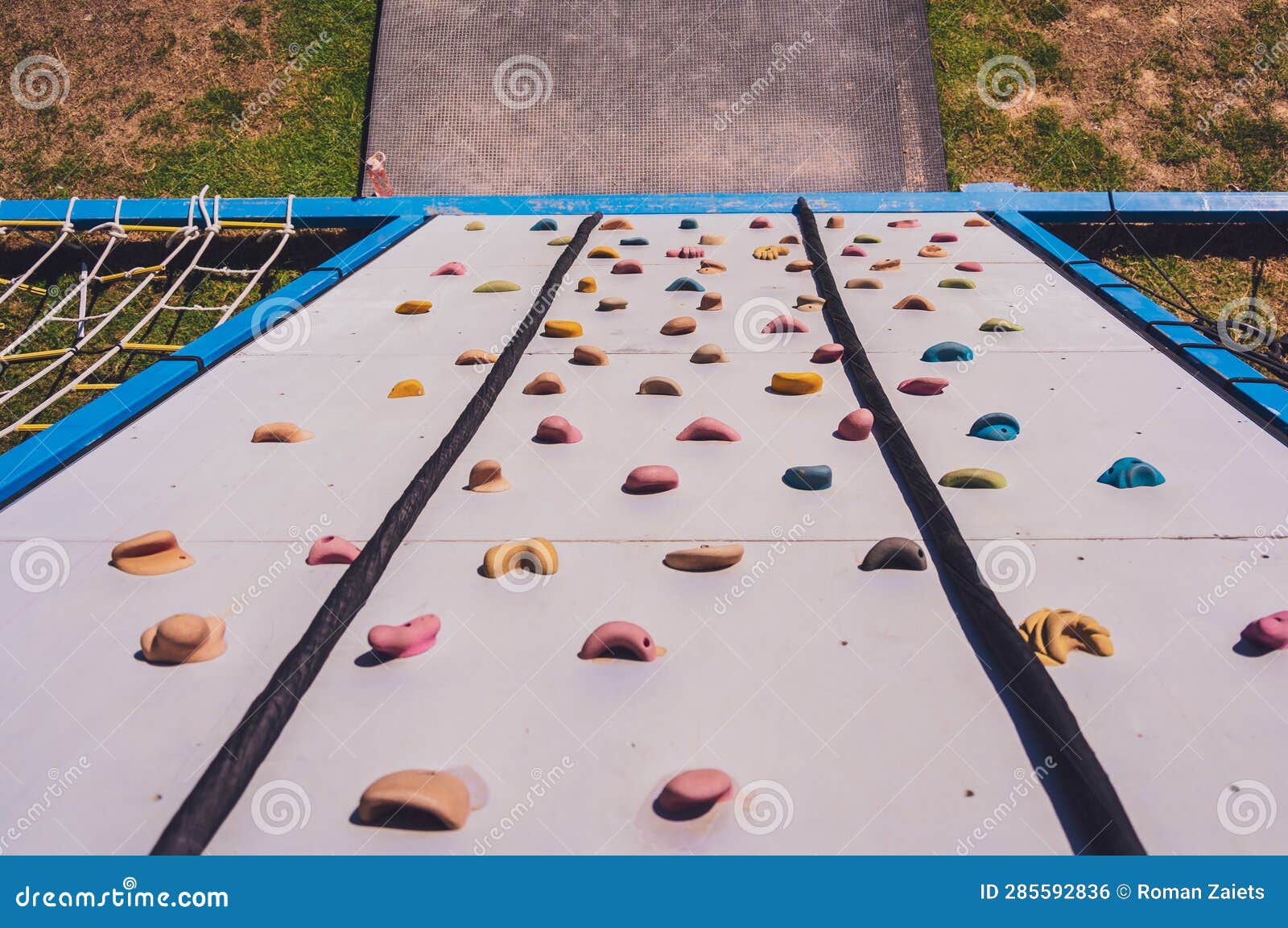 Rope Training Camp for Workout and Climbing at Ropes Stock Photo ...