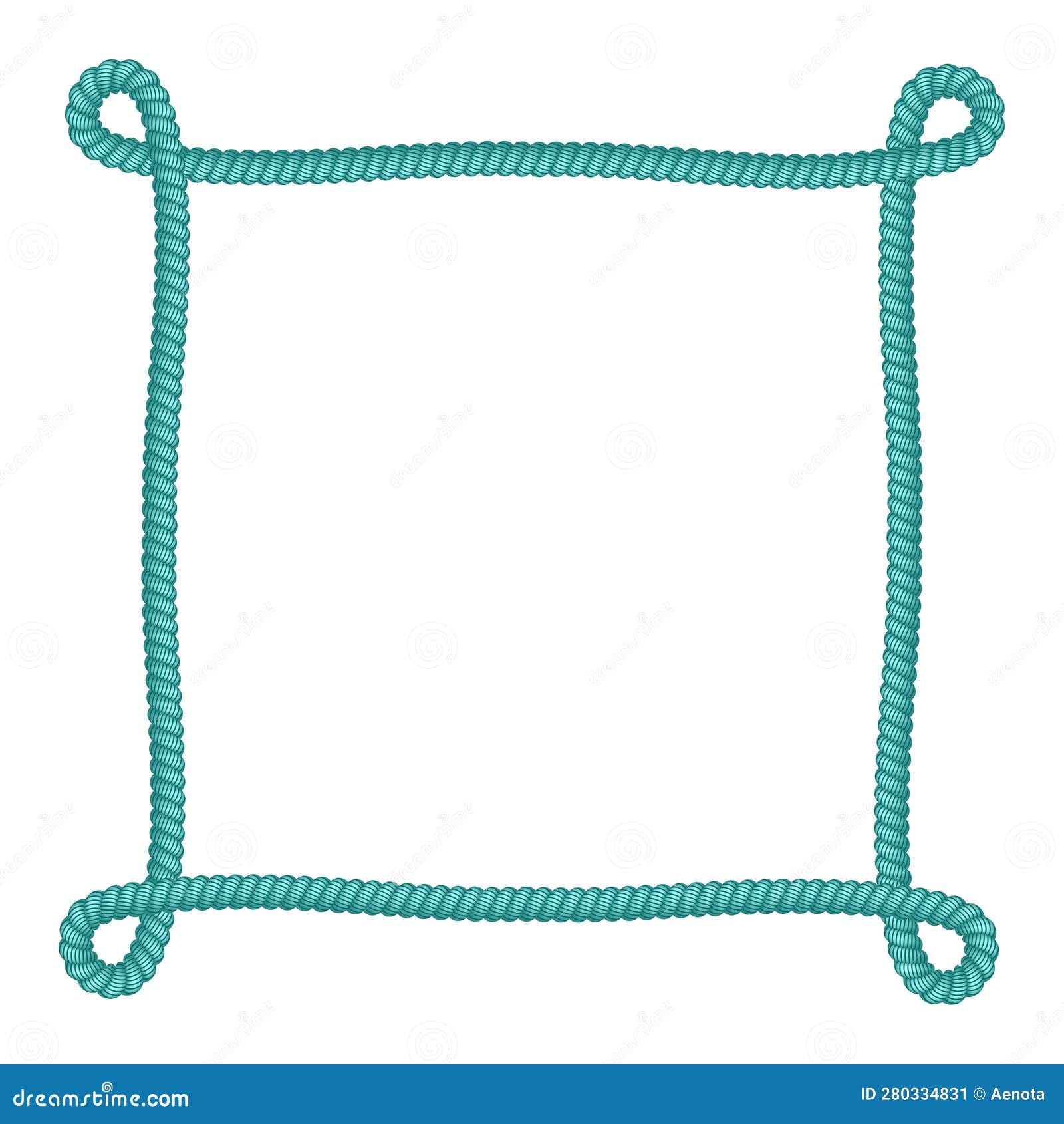 Rope vector frame stock vector. Illustration of cadre - 280334831