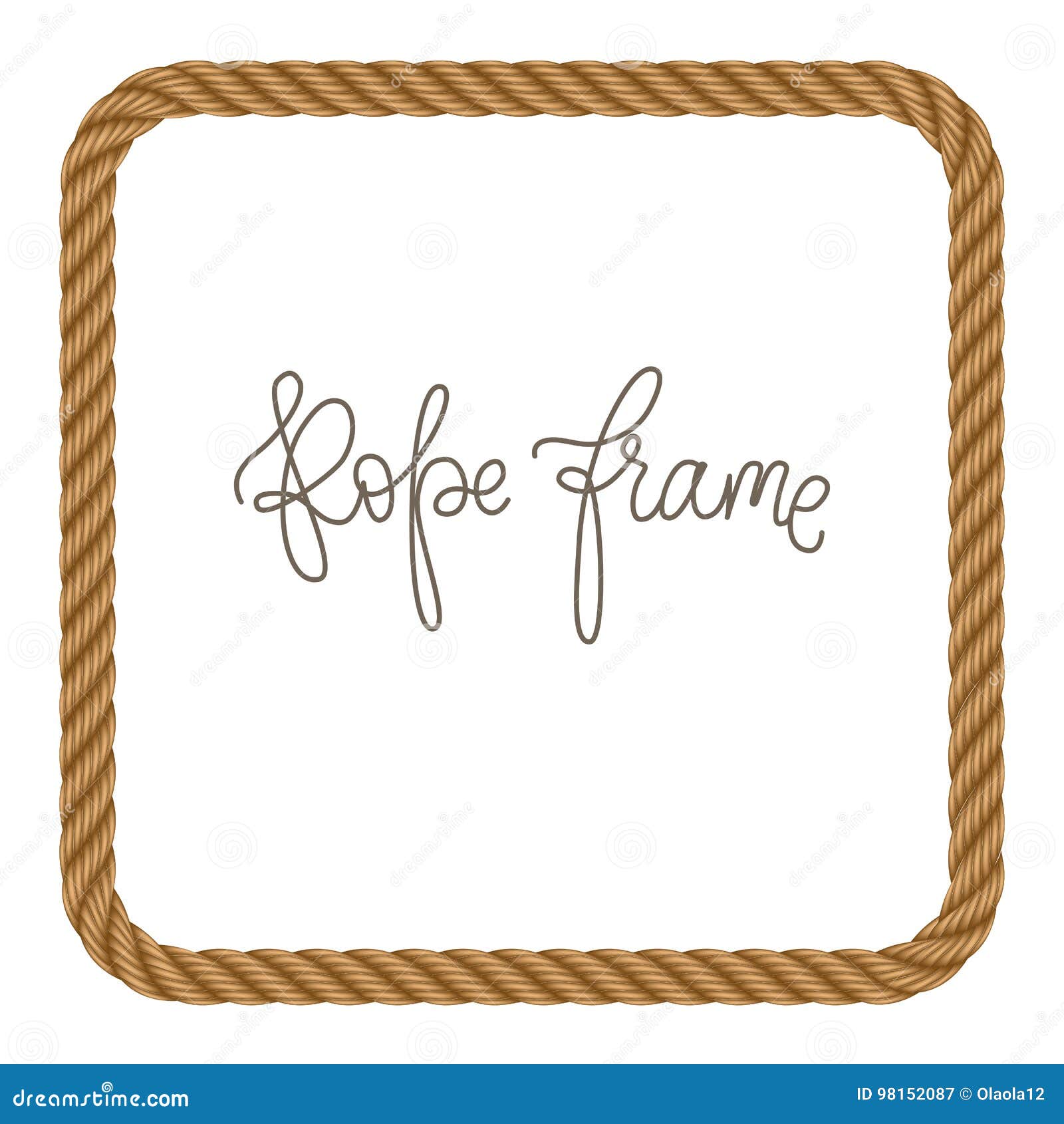 Rope Vector Frame | CartoonDealer.com #98152087