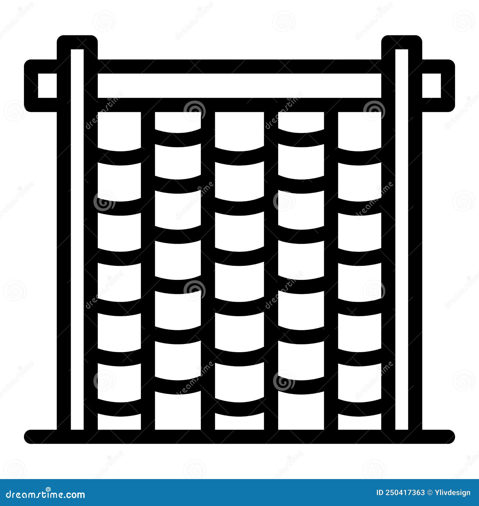 Rope Wall Icon Outline Vector. Park Adventure Stock Vector ...