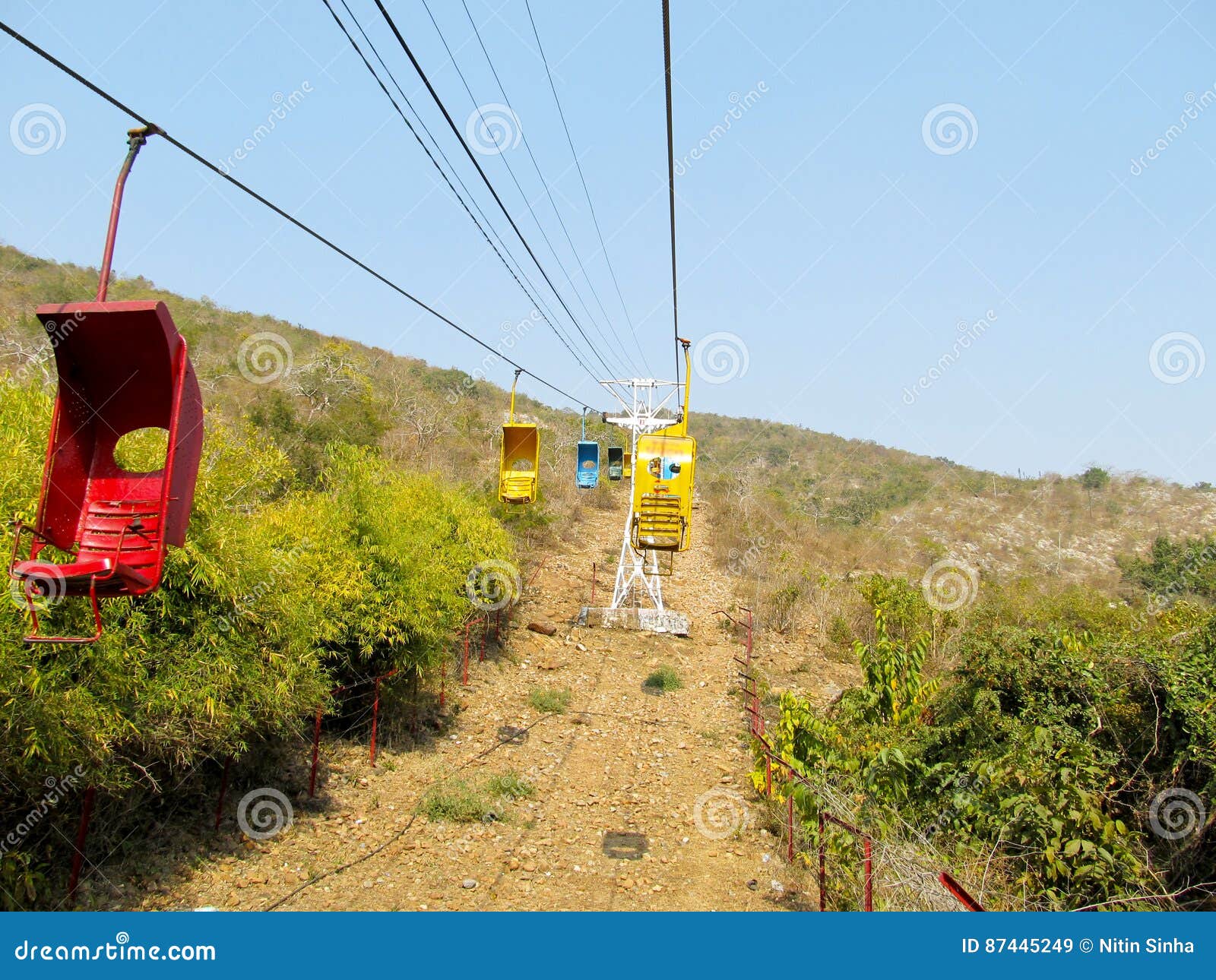 Rope way stock image. Image of view, transportation, beauty - 87445249