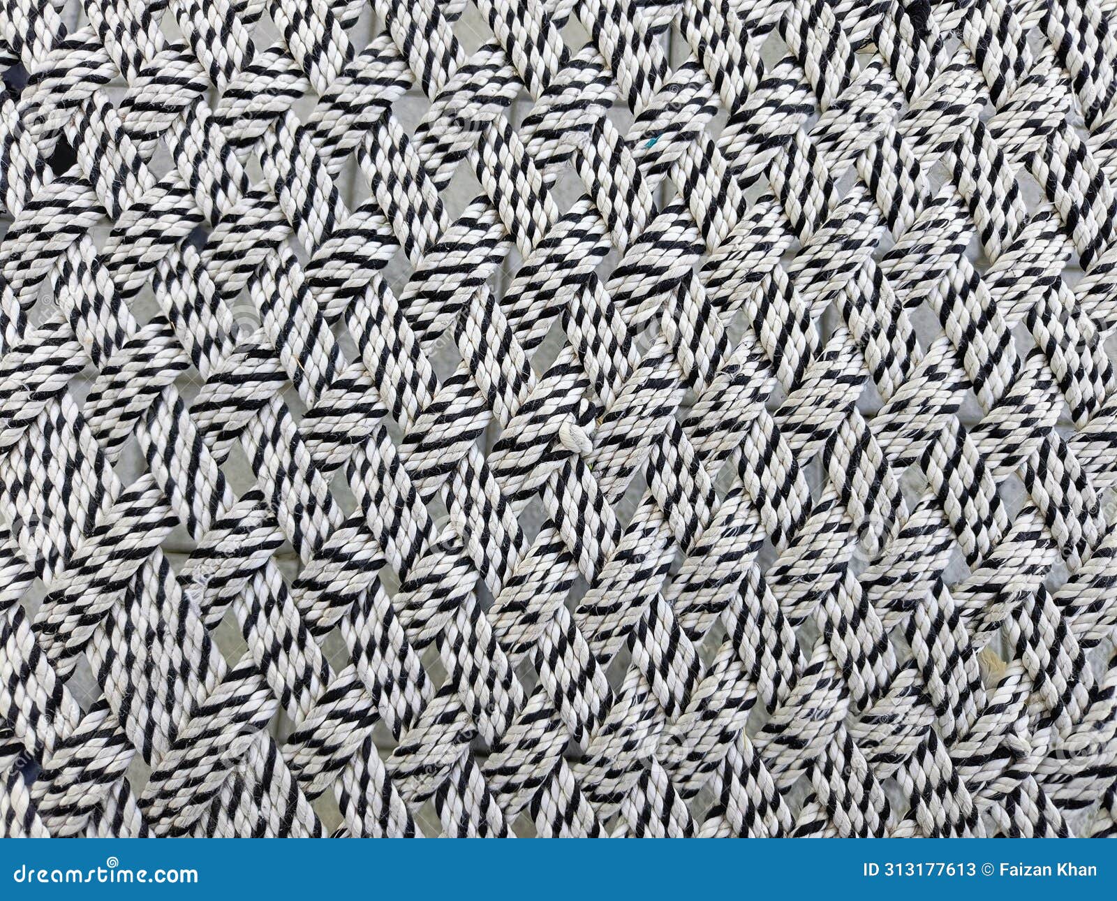 Rope Weaving Pattern on an Indian Cot Stock Image - Image of indian ...