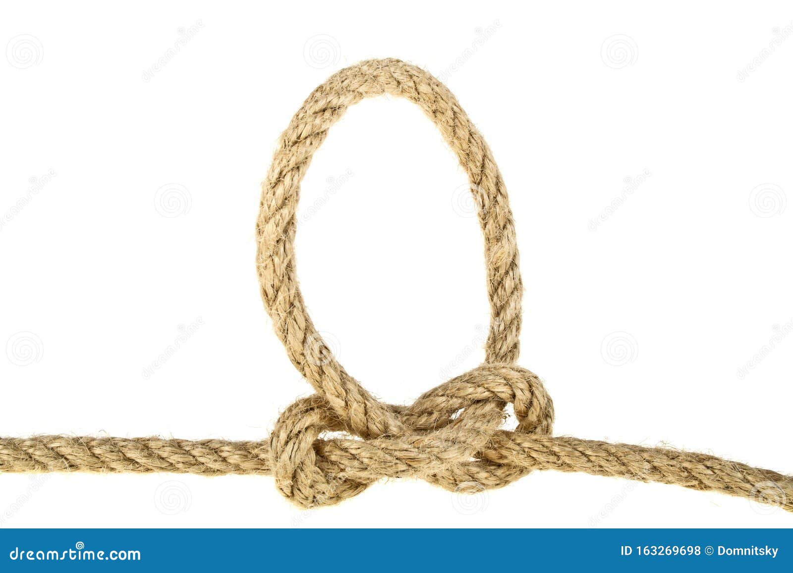 Rope on a white background stock photo. Image of design - 163269698