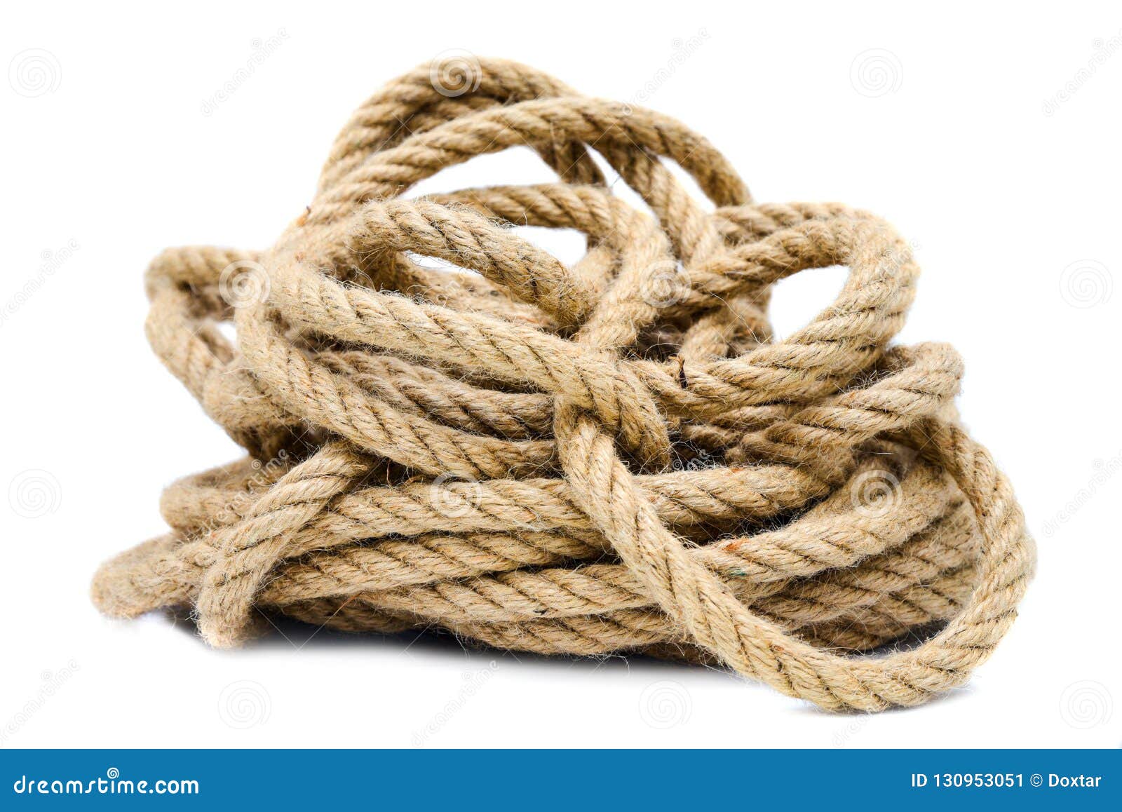 Red Rope Isolated On White Background, Loop Shape Royalty-Free Stock ...