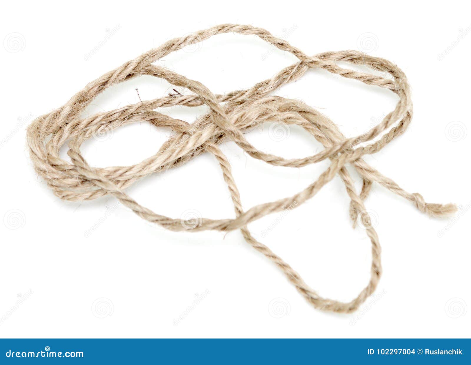 Rope on white stock photo. Image of string, concept - 102297004