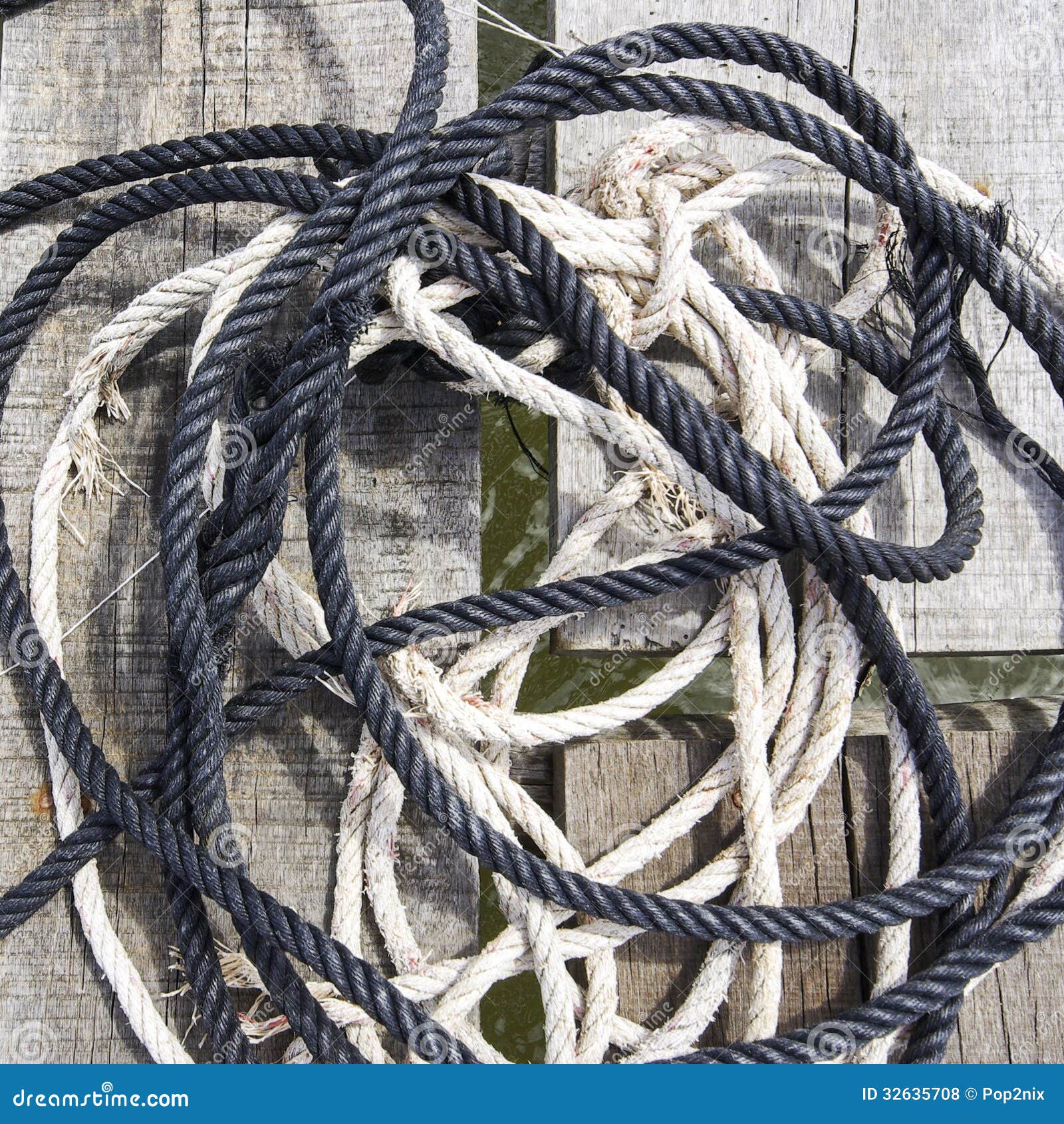 Rope on wood stock photo. Image of grunge, spiral, line - 32635708