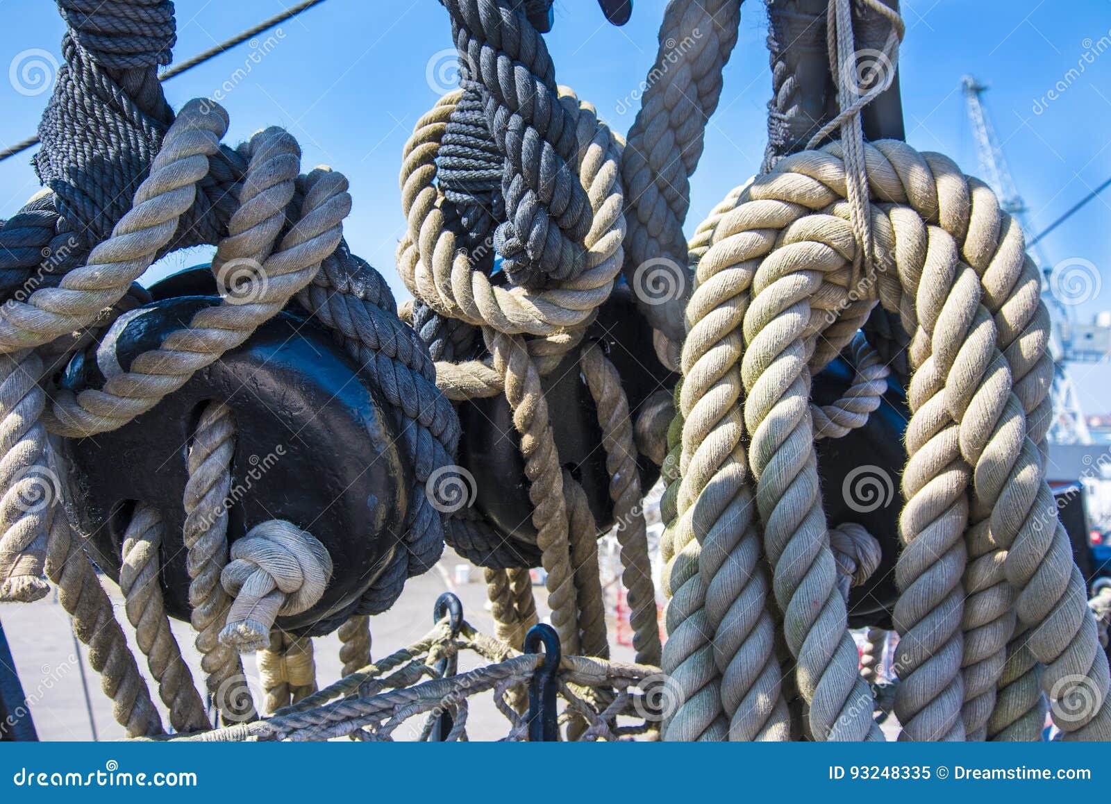 Rope Work stock image. Image of tackle, warrior, rope - 93248335
