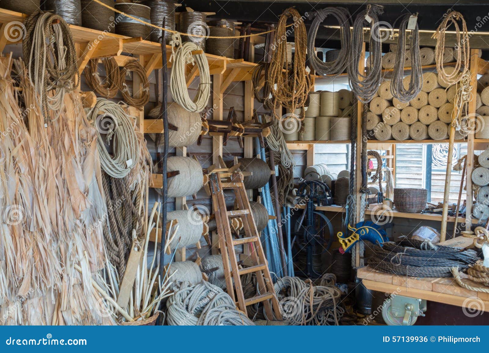 Rope workshop stock photo. Image of craftman, workshop - 57139936