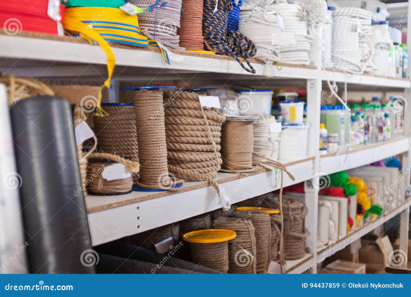 The rope wound on a pin stock image. Image of cord, beige - 94437859