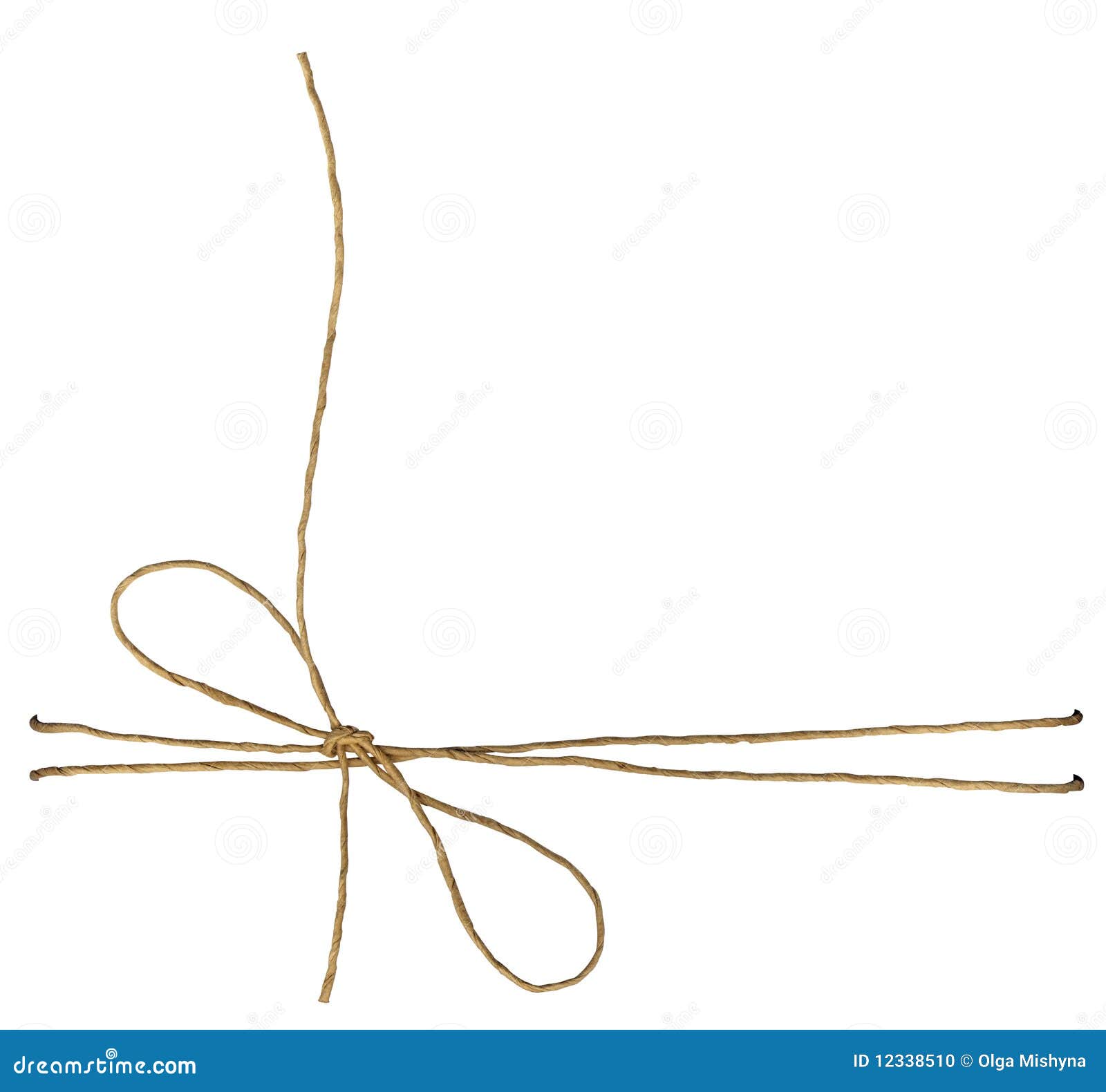 Rope wrap with bow stock photo. Image of anniversary - 12338510