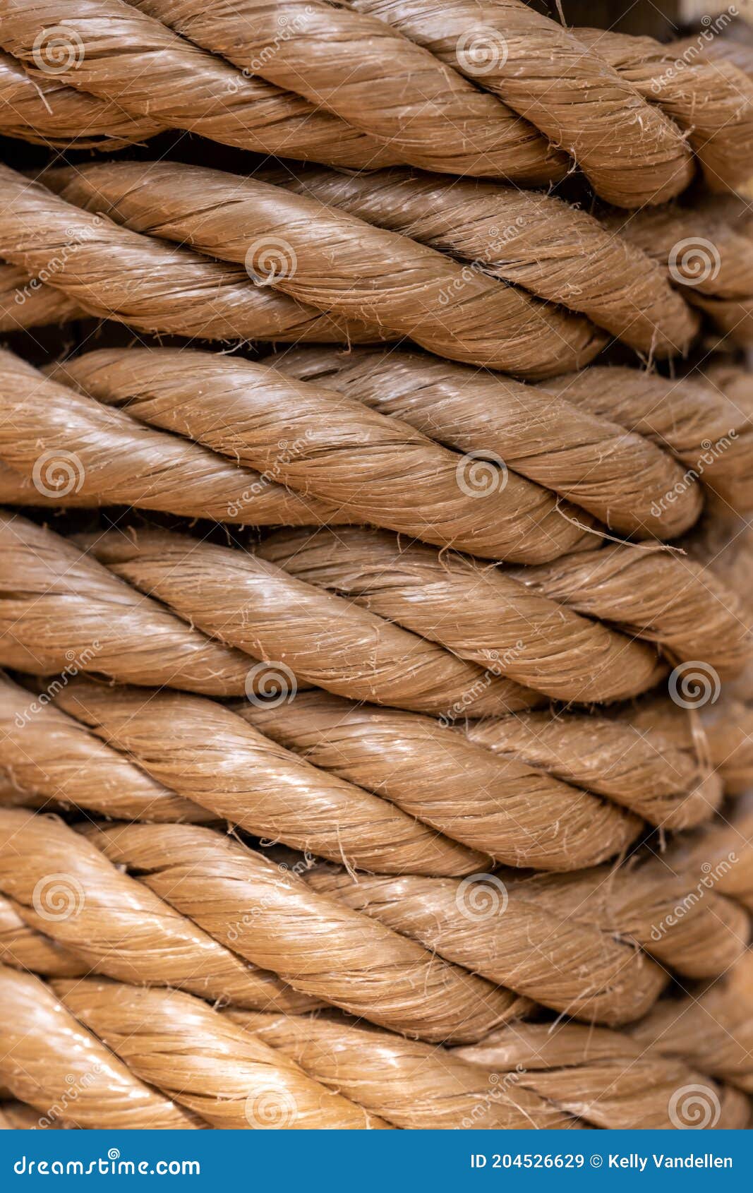 Rope Wrapped Around Pole Texture Stock Image - Image of industrial ...