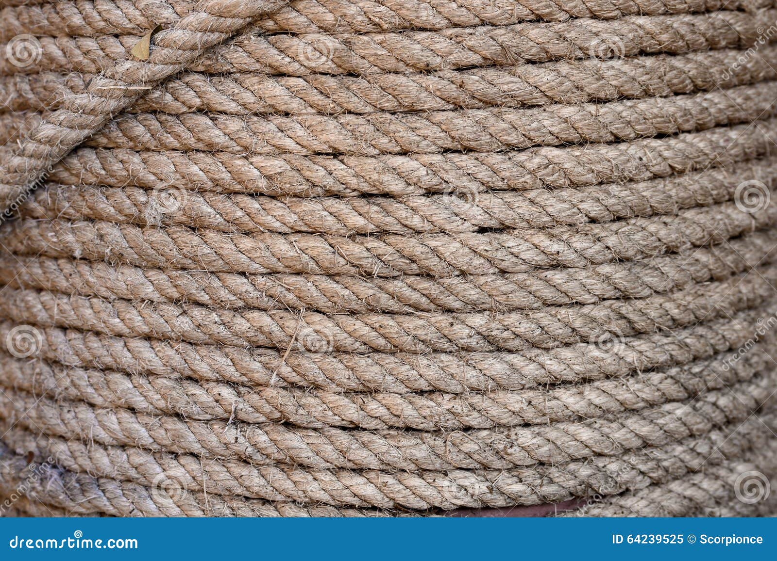 Rope Wrapped Around the Pole Stock Image - Image of rope, pattern: 64239525