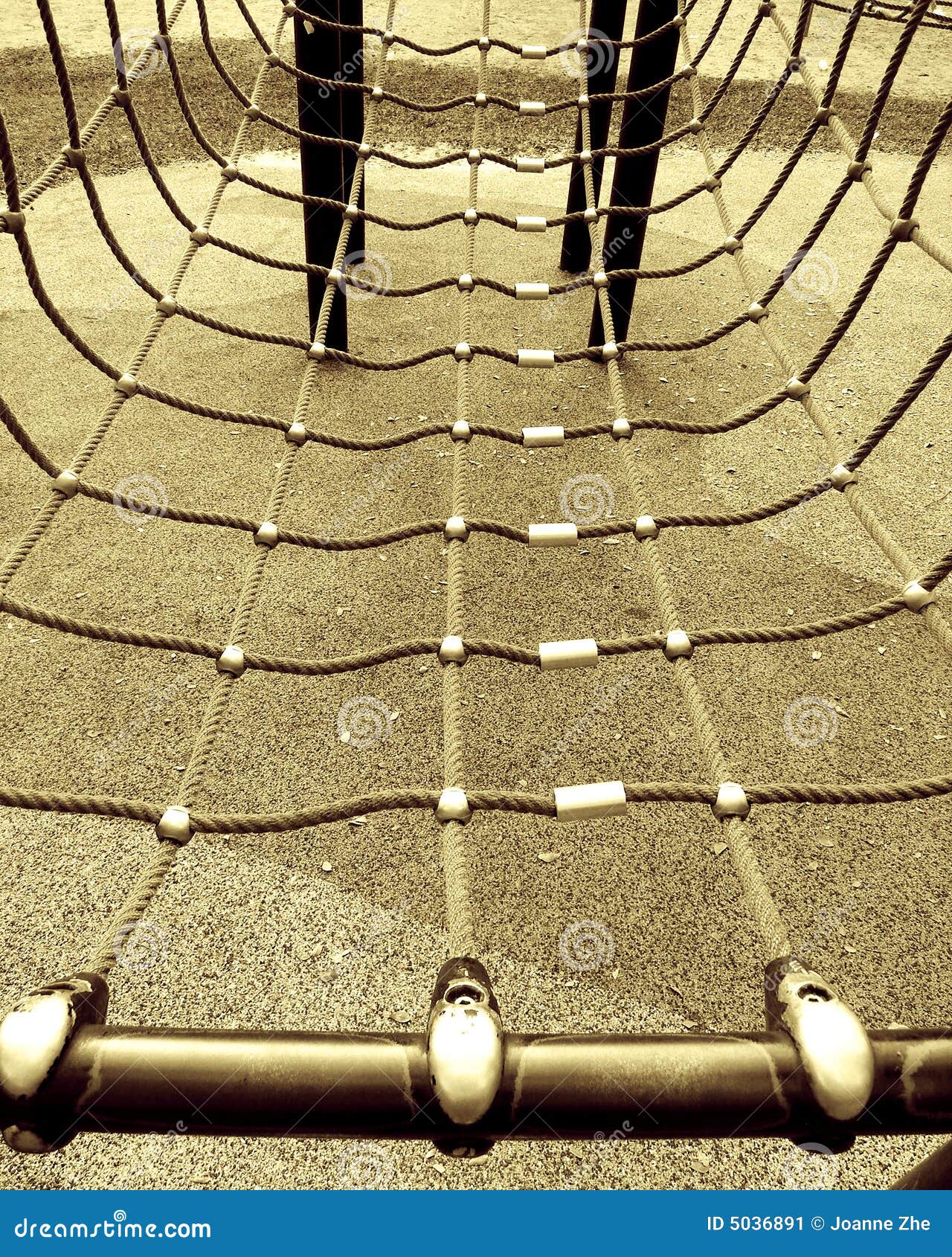 Ropes on climbing frame stock image. Image of education - 5036891