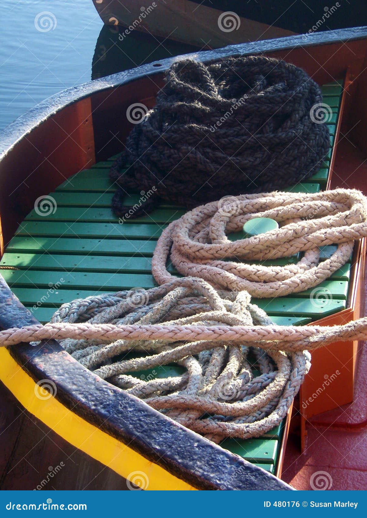 Coiled Boat Mooring Rope Stock Photography | CartoonDealer.com #35248880