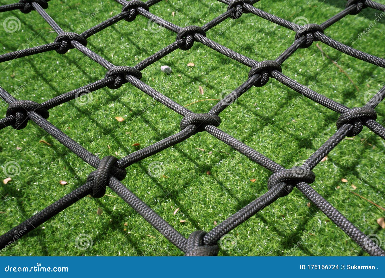 Ropes Course Climb at the Playground. Stock Photo - Image of game ...
