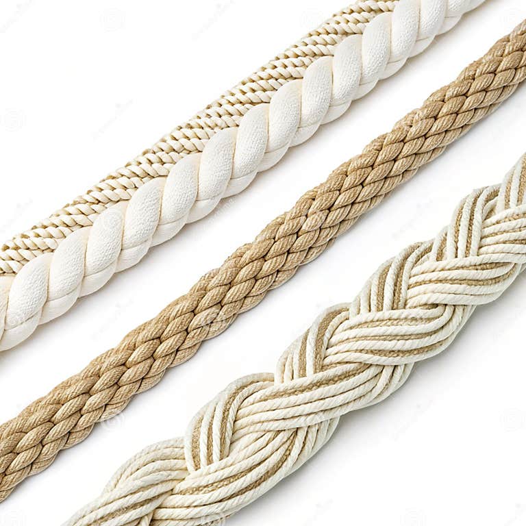 Ropes Decorative Set Isolated on Transparent Background Stock ...