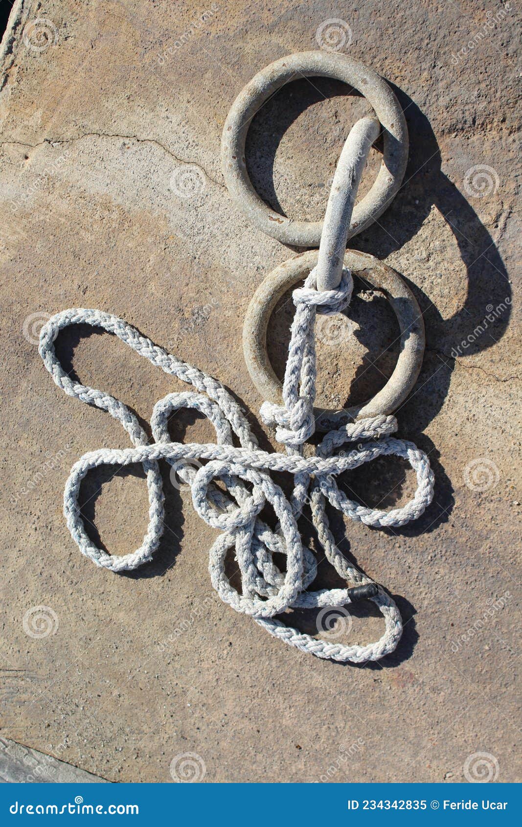 The Ropes for the Ships with Shooting Above Stock Image - Image of ...