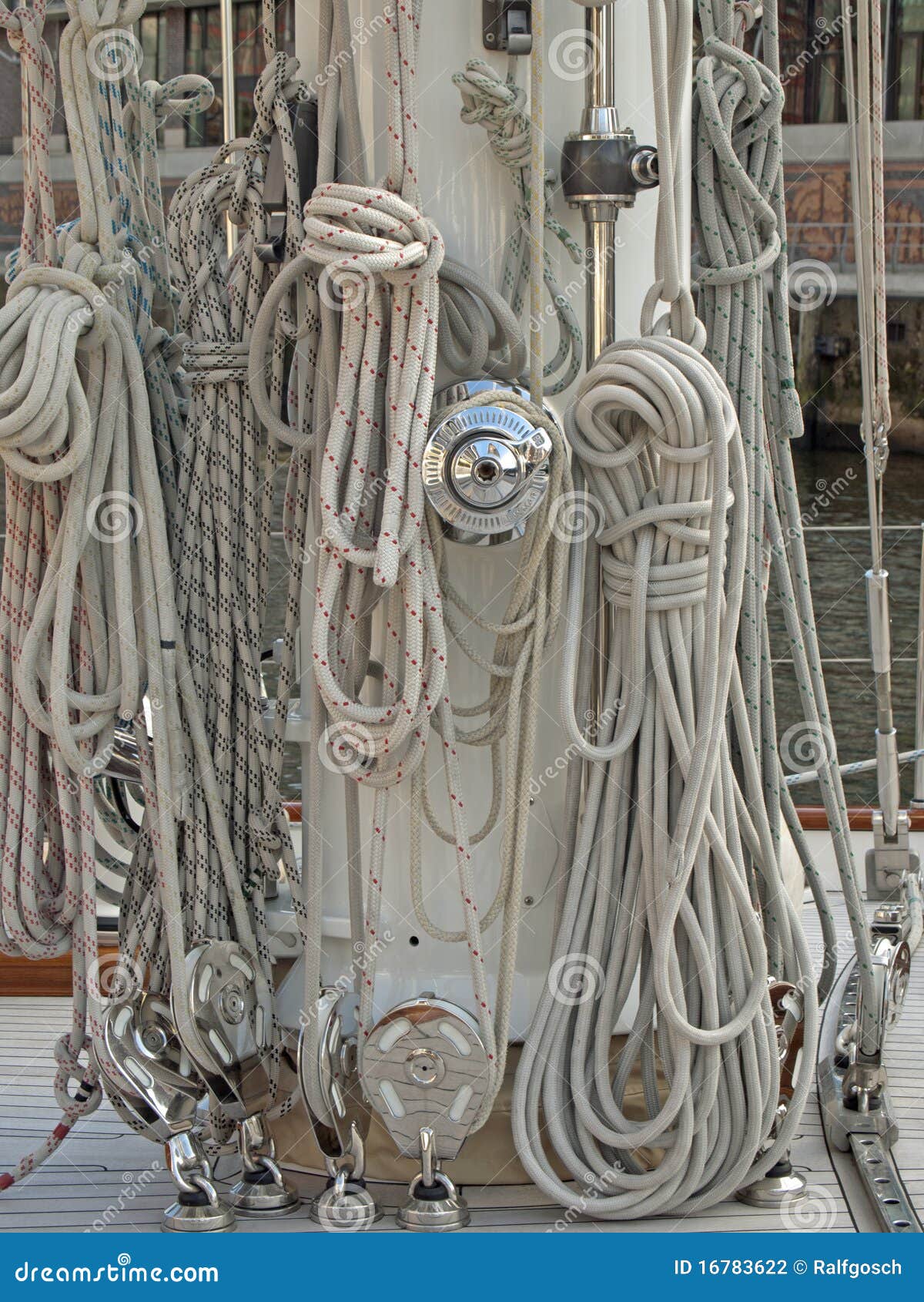 Ropes and knots stock photo. Image of moored, boat, sail - 16783622