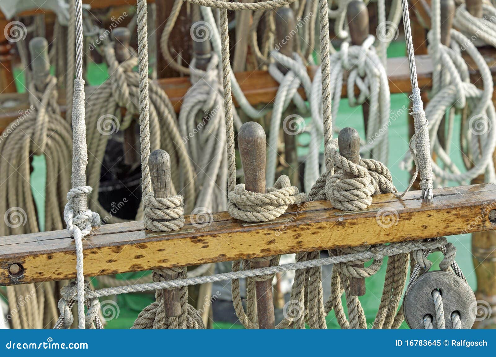 Ropes and knots stock image. Image of rope, nautic, harbor - 16783645