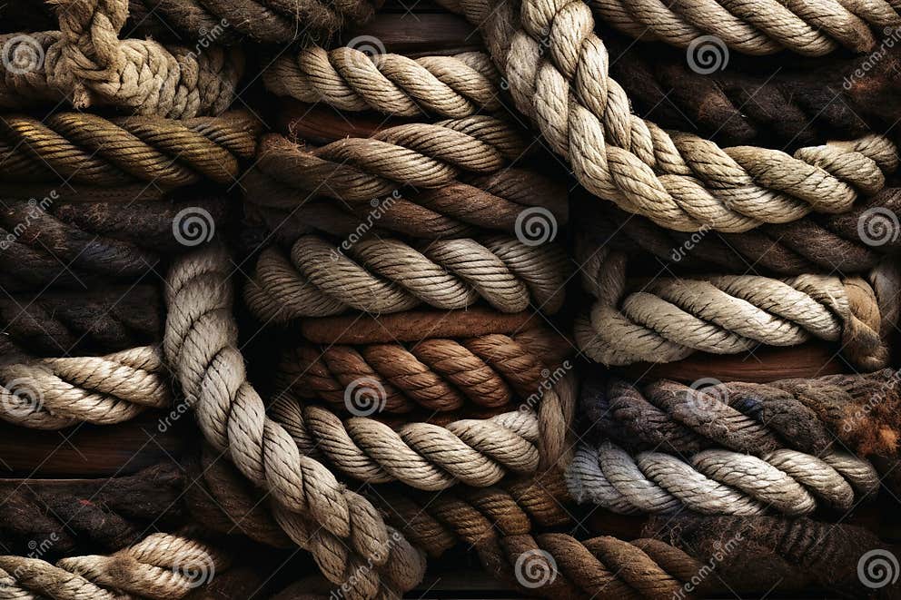 Ropes and Knots Sailing Background Created with Generative AI ...
