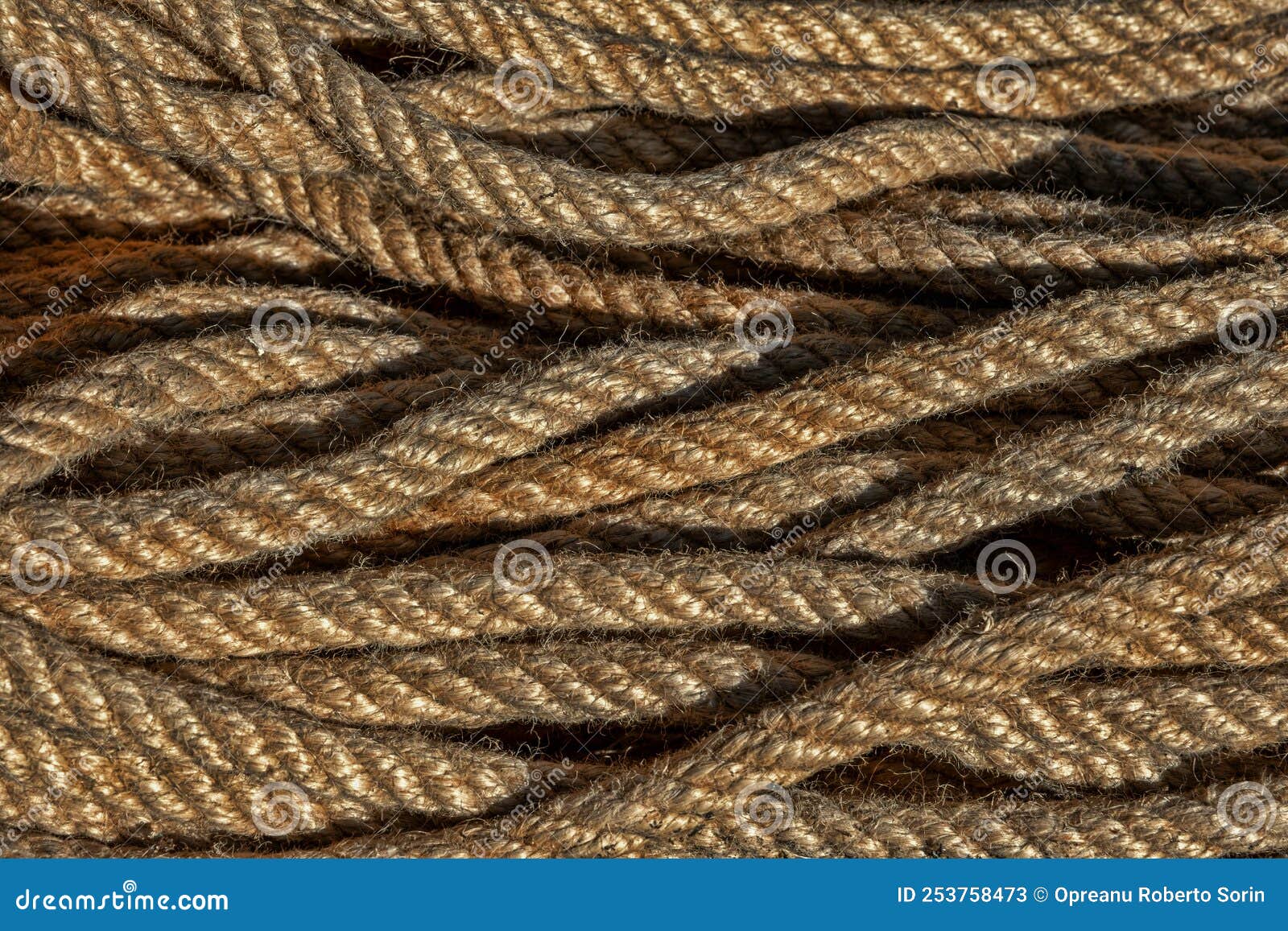 Ropes Made from Natural Materials Stock Image - Image of cotton, canvas ...