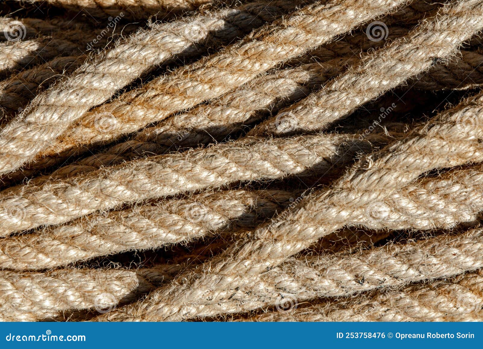 Ropes Made from Natural Materials Stock Photo - Image of abstract ...