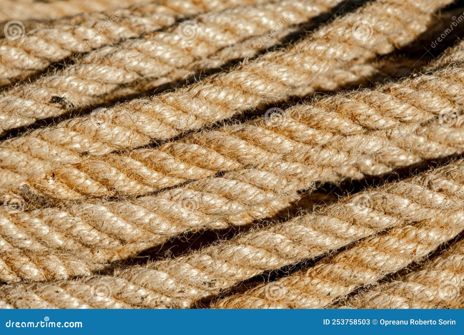Ropes Made from Natural Materials Stock Image - Image of nautical ...