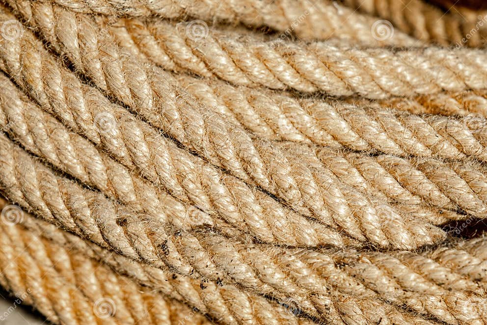 Ropes Made from Natural Materials Stock Photo - Image of industry ...