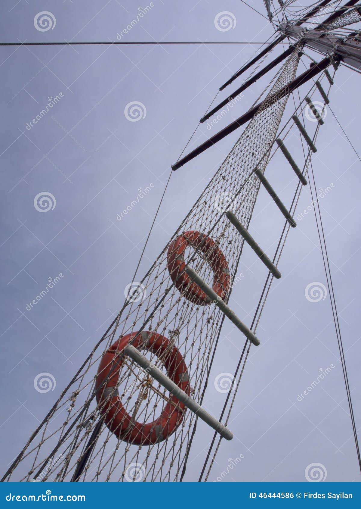 Ropes on a pirate ship stock photo. Image of rack, ancient - 46444586