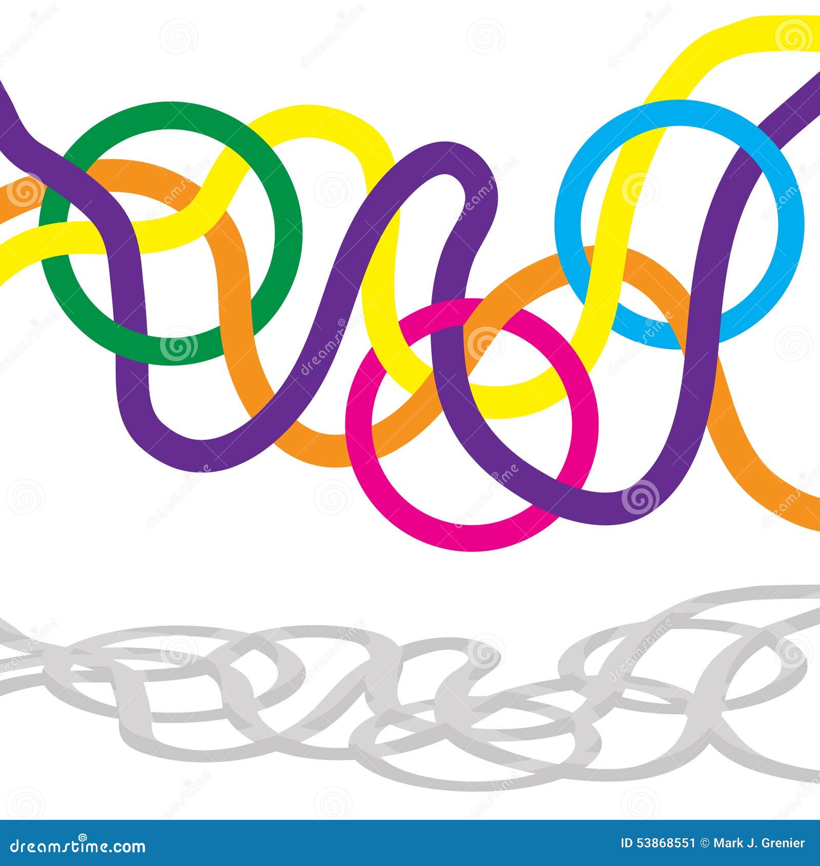 Ropes and Rings stock vector. Illustration of concept - 53868551