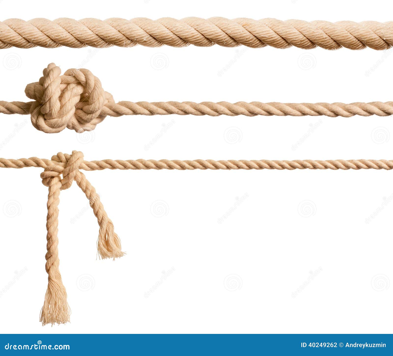 Ropes set isolated stock photo. Image of closeup, stretch - 40249262