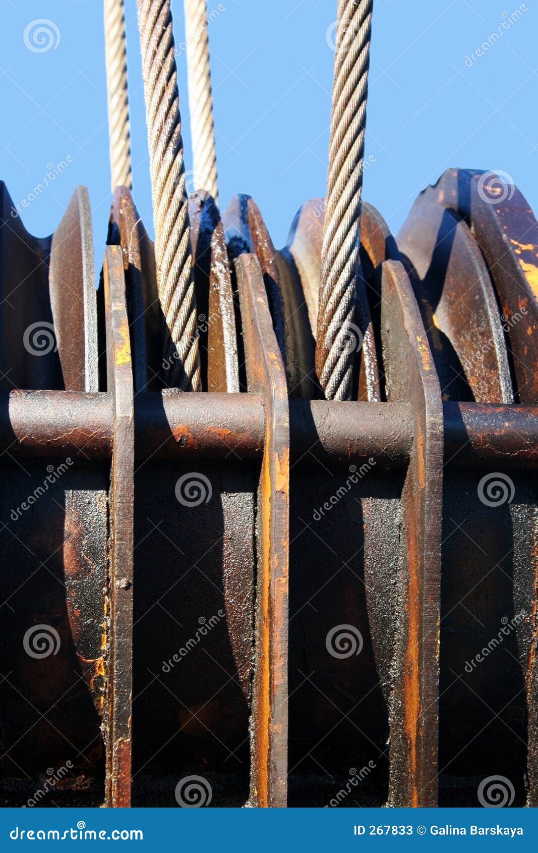 Ropes of steel stock image. Image of cables, machine, grease - 267833