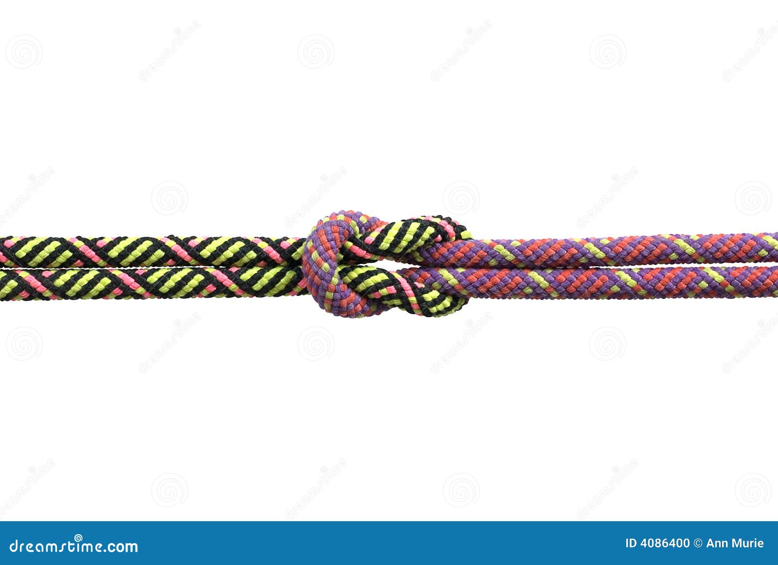 Reef Knot, Yellow And Blue Ropes. Stock Photography | CartoonDealer.com ...