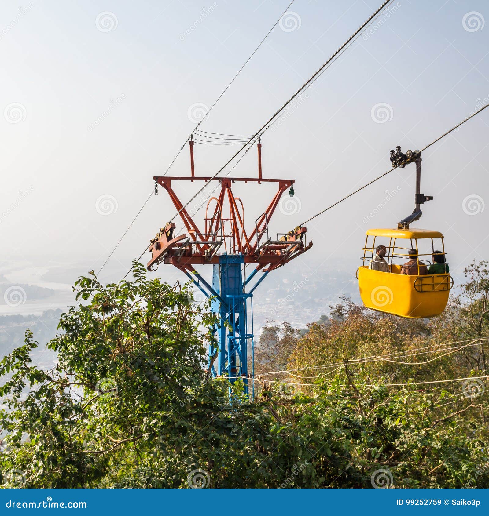 Ropeway in Haridwar stock image. Image of asia, hinduism - 99252759