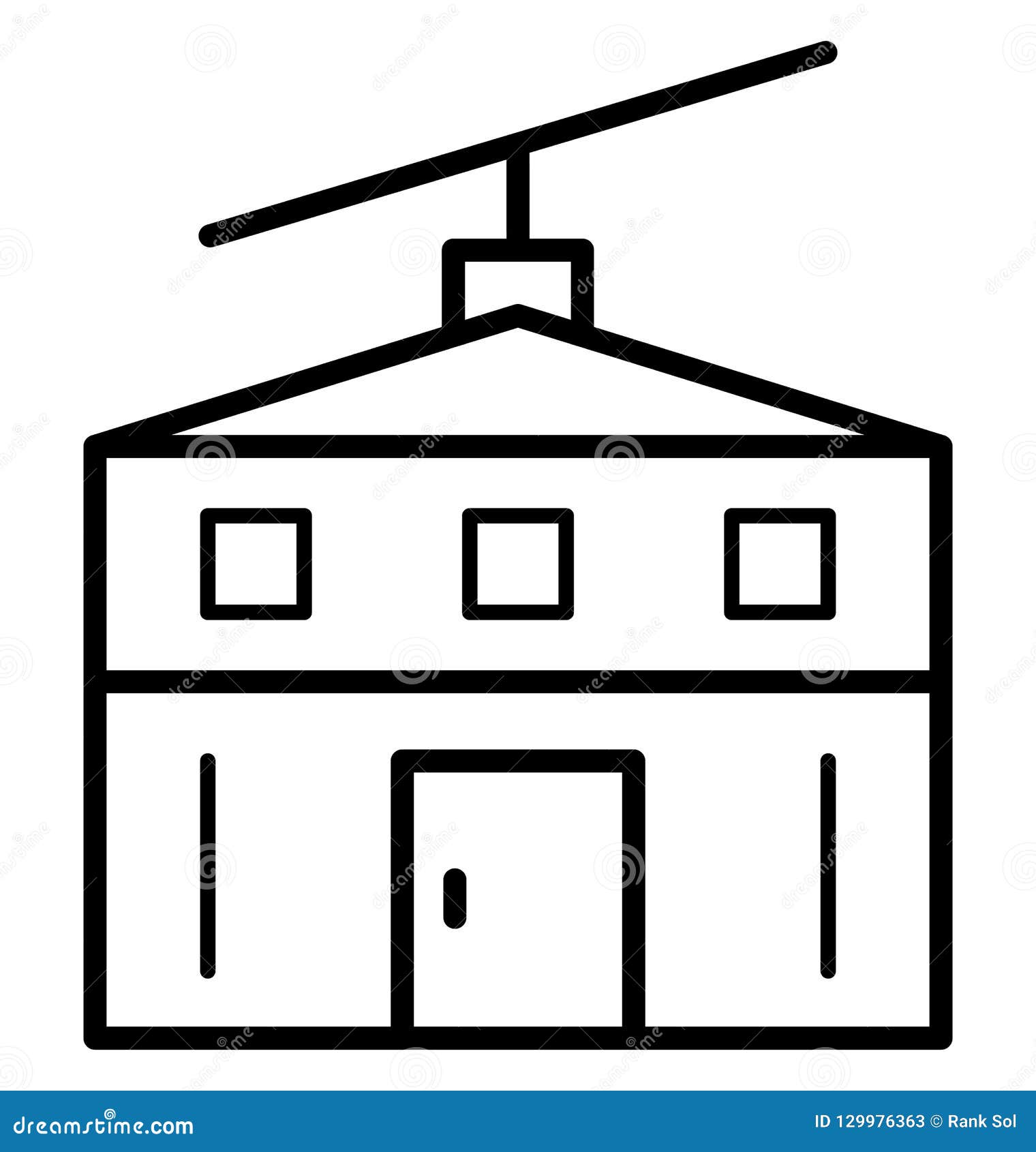 Ropeway Isolated Vector Icon that Can Be Easily Modified or Edit Stock ...