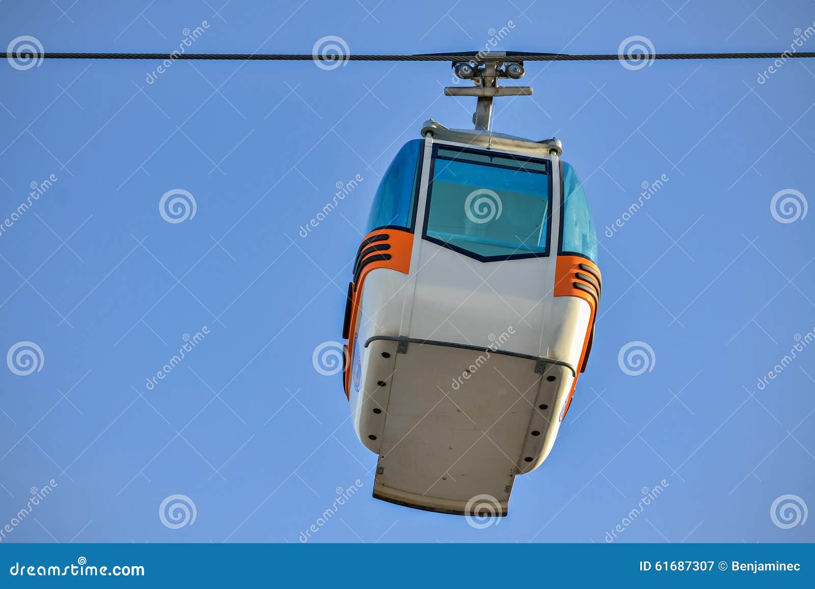 Ropeway and sky stock image. Image of haulage, closeup - 61687307