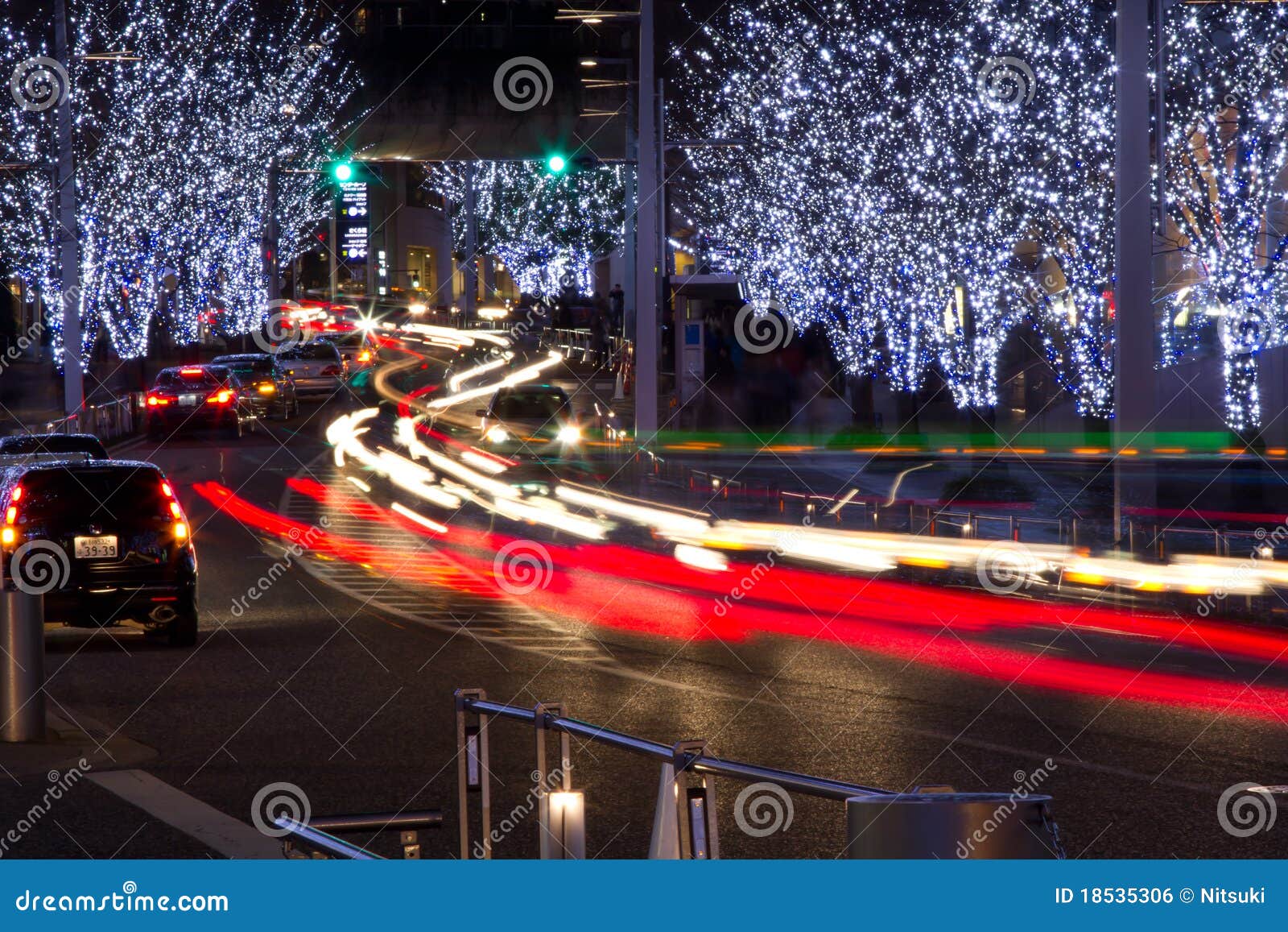 Roppongi Christmas Illumination in Tokyo Editorial Photo - Image of ...