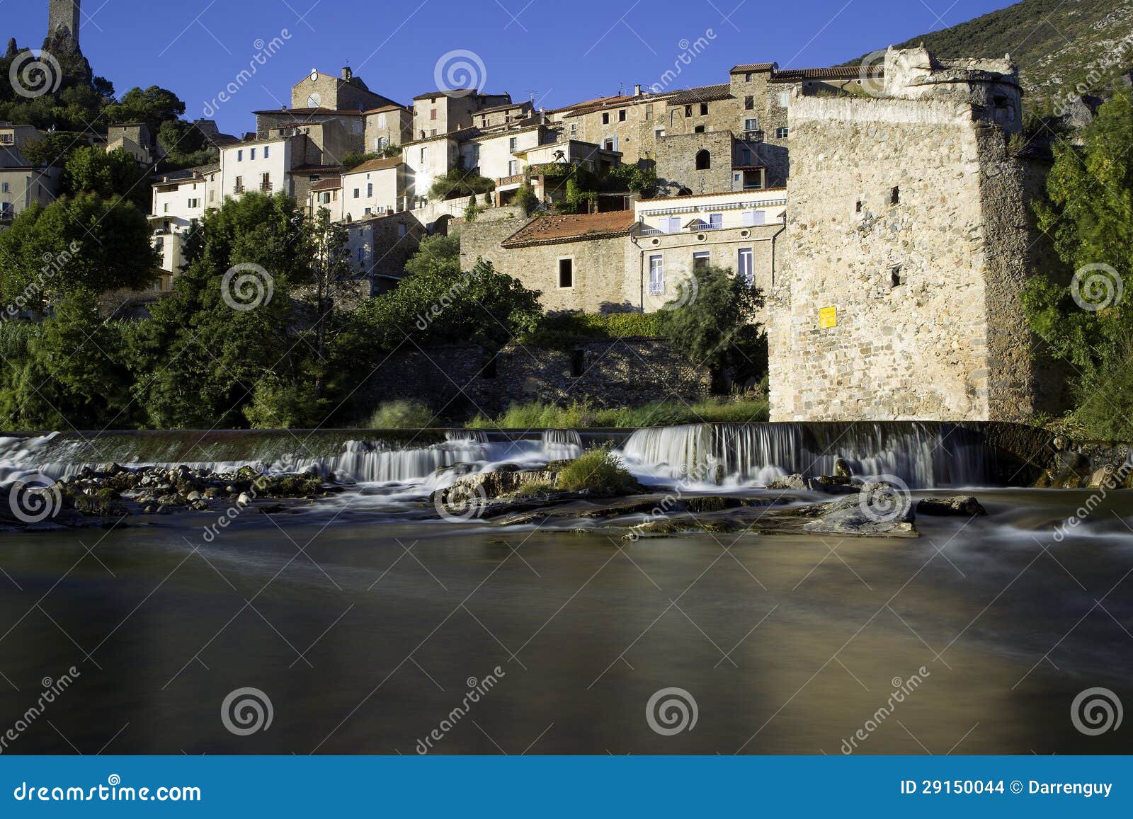 Roquebrun stock photo. Image of tourism, france, river - 29150044