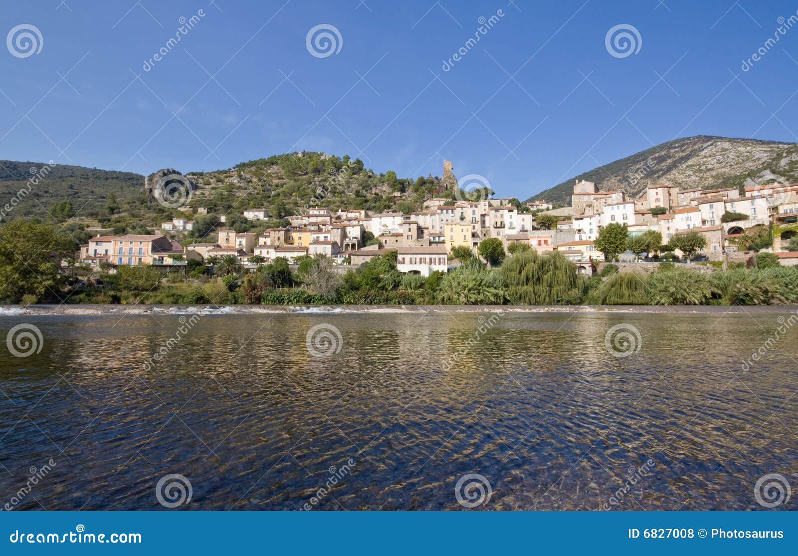 Roquebrun stock photo. Image of historical, roquebrun - 6827008