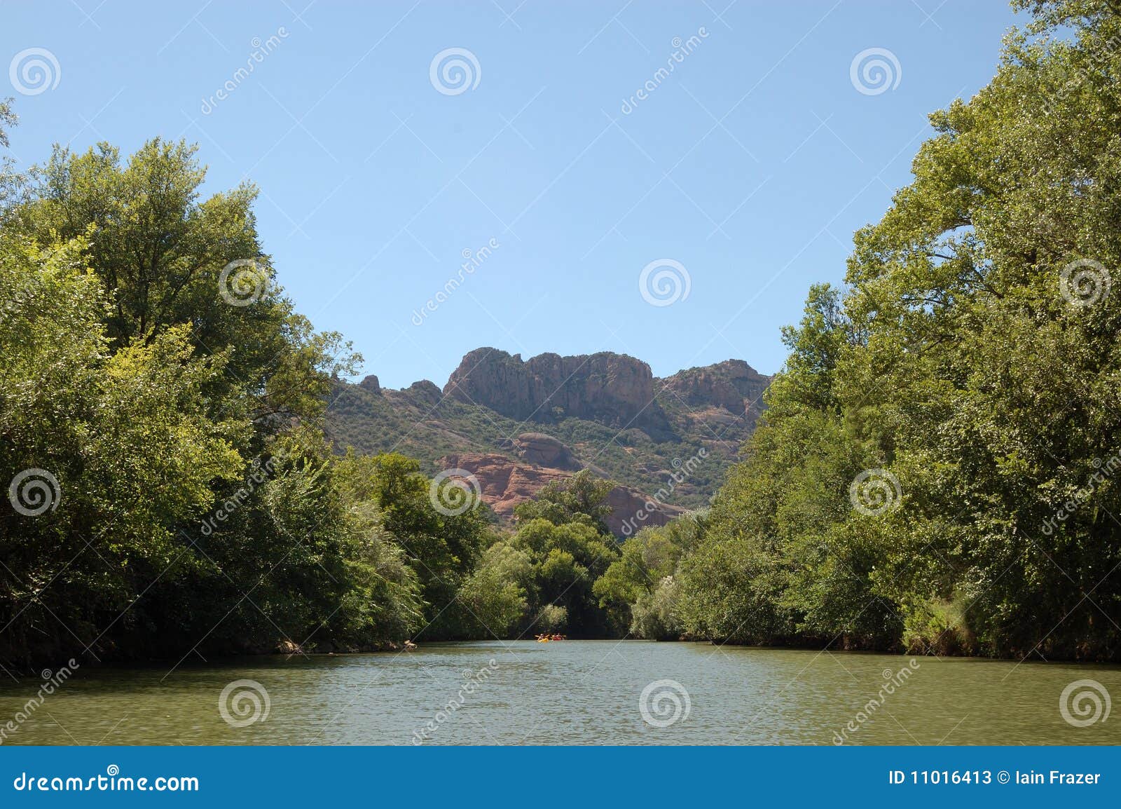 Roquebrune from River Argens Stock Image - Image of natural, beautiful ...