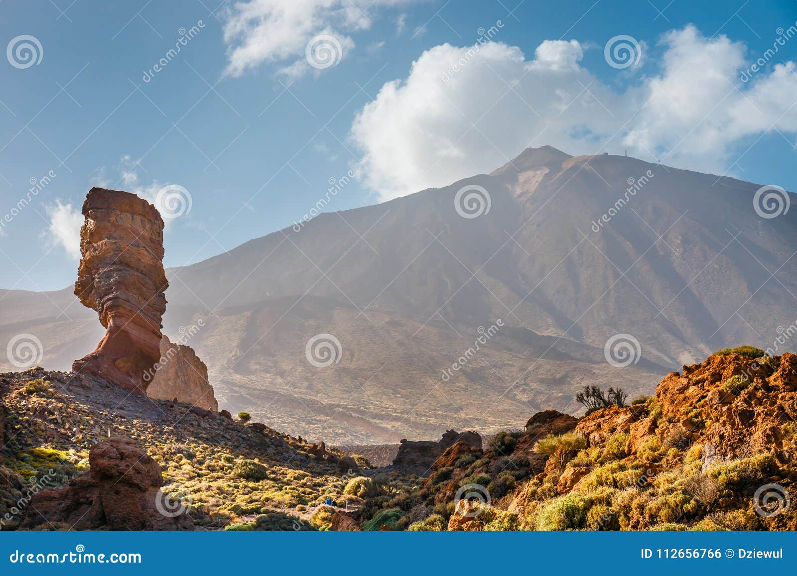 Roques De Garcia E Vulcano Di EL Teide, Tenerife Fotografia Stock ...
