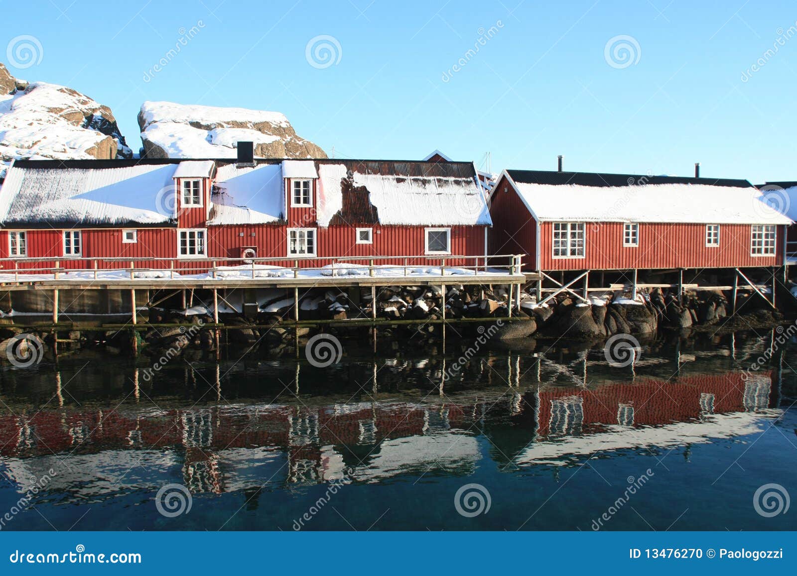 Rorbu in Lofoten stock photo. Image of fisherman, home - 13476270