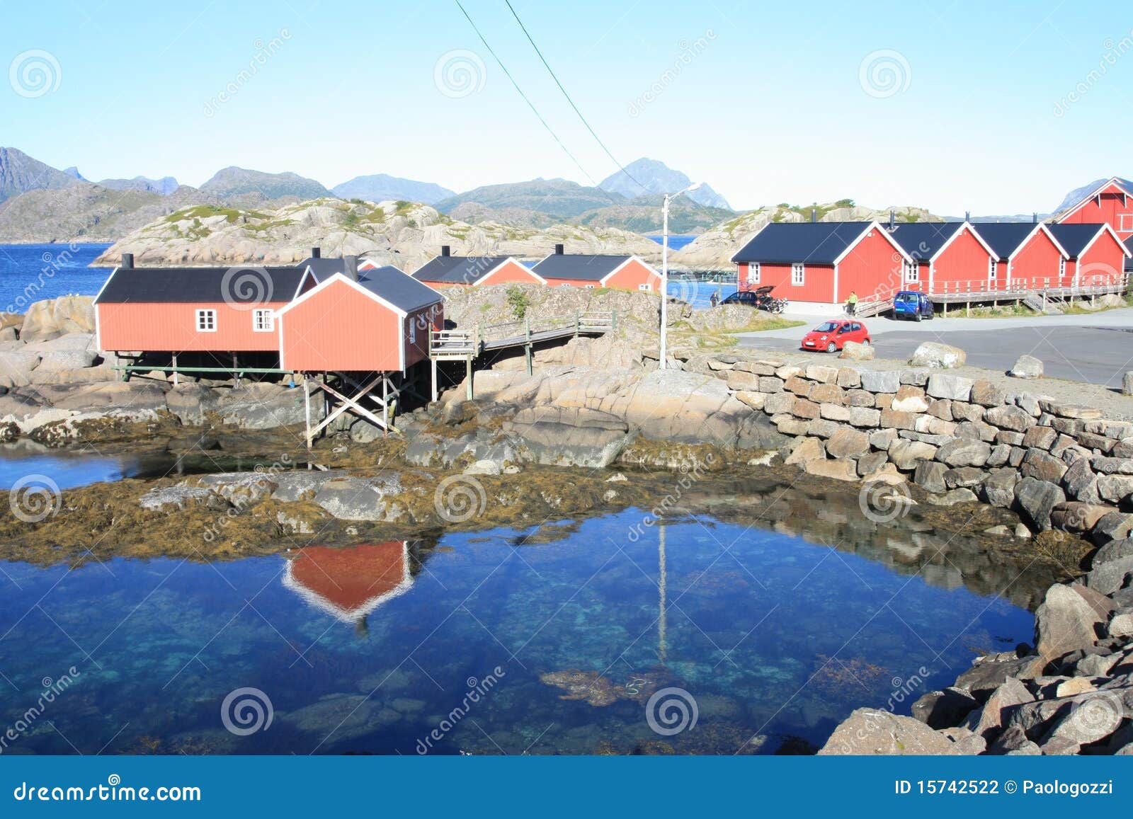The rorbuer of Mortsund stock photo. Image of environment - 15742522