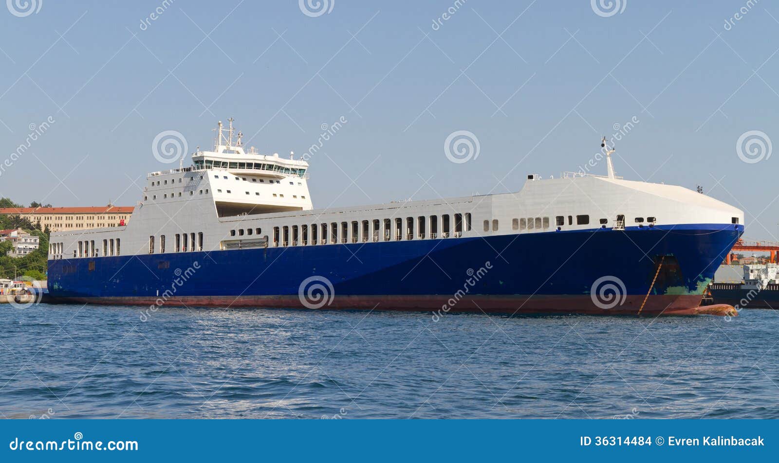 Roro Ship stock photo. Image of export, freight, rolloff - 36314484
