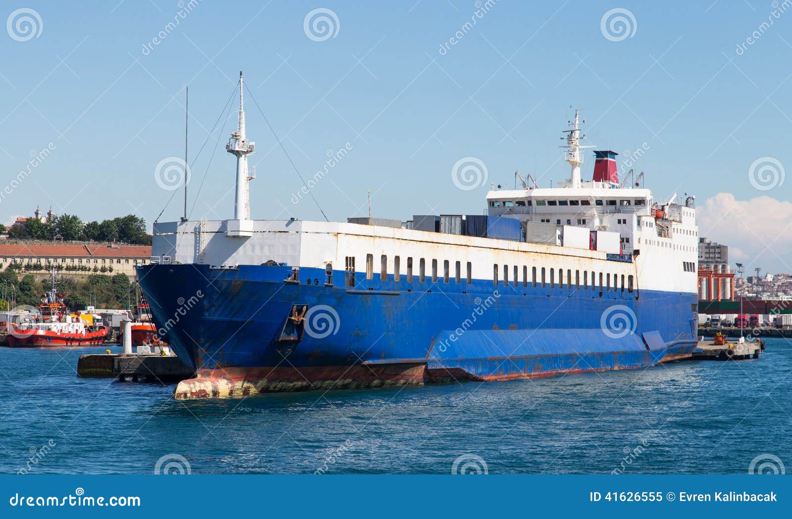 Roro Ship stock image. Image of shipping, export, terminal - 41626555
