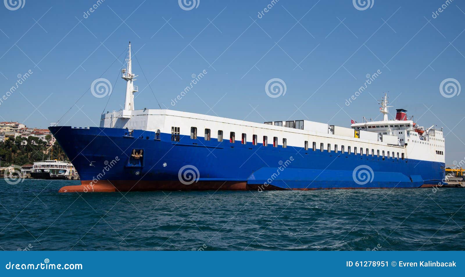 Roro Ship stock image. Image of crane, large, harbour - 61278951
